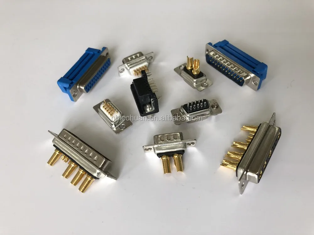 Female And Male Db15 Db9 D-sub Connector Solder Type / Db Connector ...