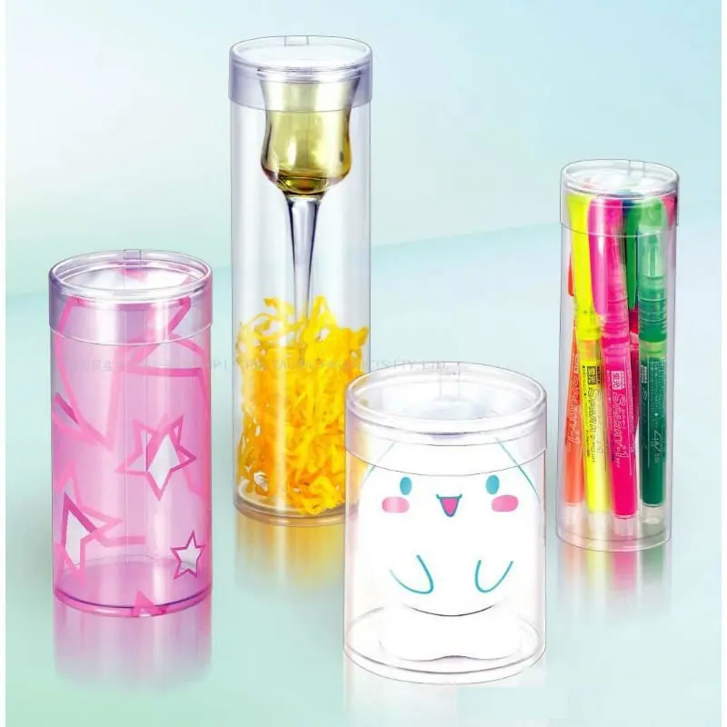 Pvc Plastic Box Clear Box Cylinder Packaging For Dolly Toys/recycle ...