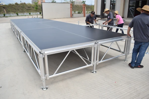 US Version 4ft*4ft/4ft*8ft Aluminum Frame Stage Deck with Adjustable ...