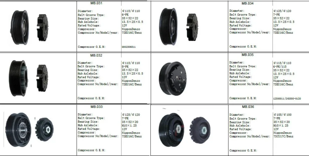 Oe#0002304911 0002302111 0002305911 0002307911 Mercedesbenz W168 12v ...