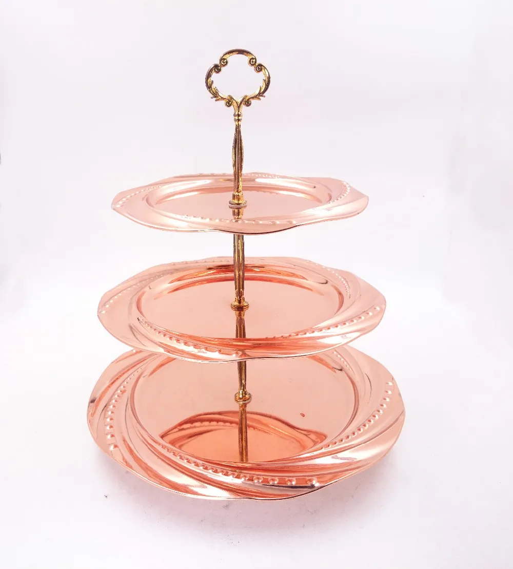 Torre Para Magdalenas Y Postres De 3 Niveles,Redonda,Apilada,De Acero ...