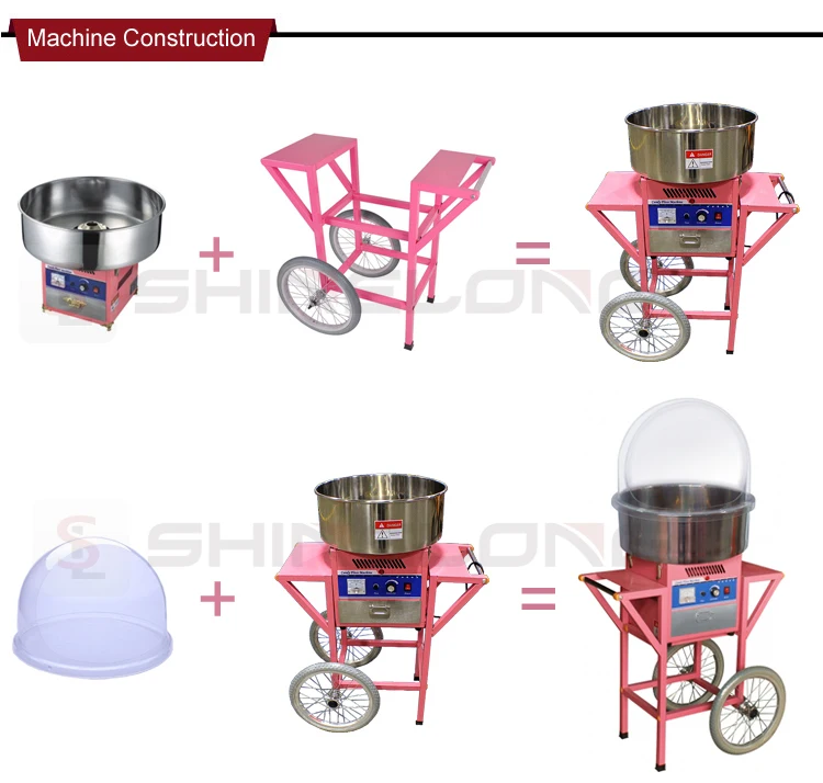 Electric Mini Cotton Candy Floss Machine for Sale Commercial