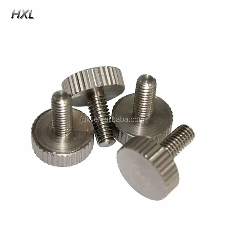 DIN653 Stainless Steel Thumb Screws - Knurled & Flat Head