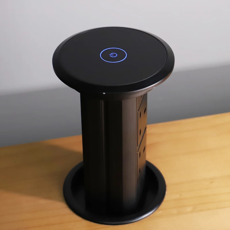 Table Pop Up Electrical Outlet Plug Sockets Retractable For Countertops ...