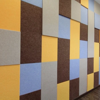 Fireproof Polyester Fabric Acoustic Panel Soundproof Wall Covering ...