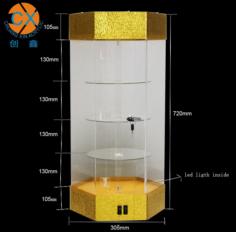 Custom Made Clear Acrylic Rotating Watch Display Stand/plexiglass ...