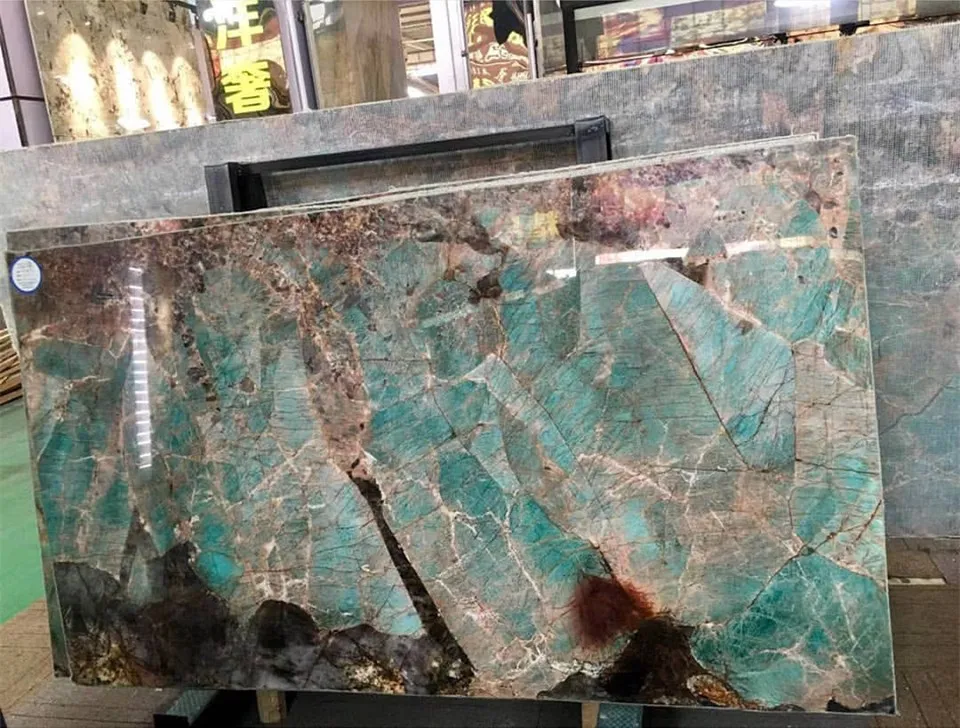 Luxury Amazon Green Quartzite Stone Quartzite Slab Marble Wall Tile ...