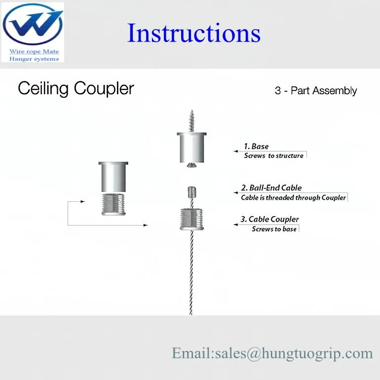 Factory Direct Wire Rope Suspended Ceiling Accessories For Drop Ceiling ...