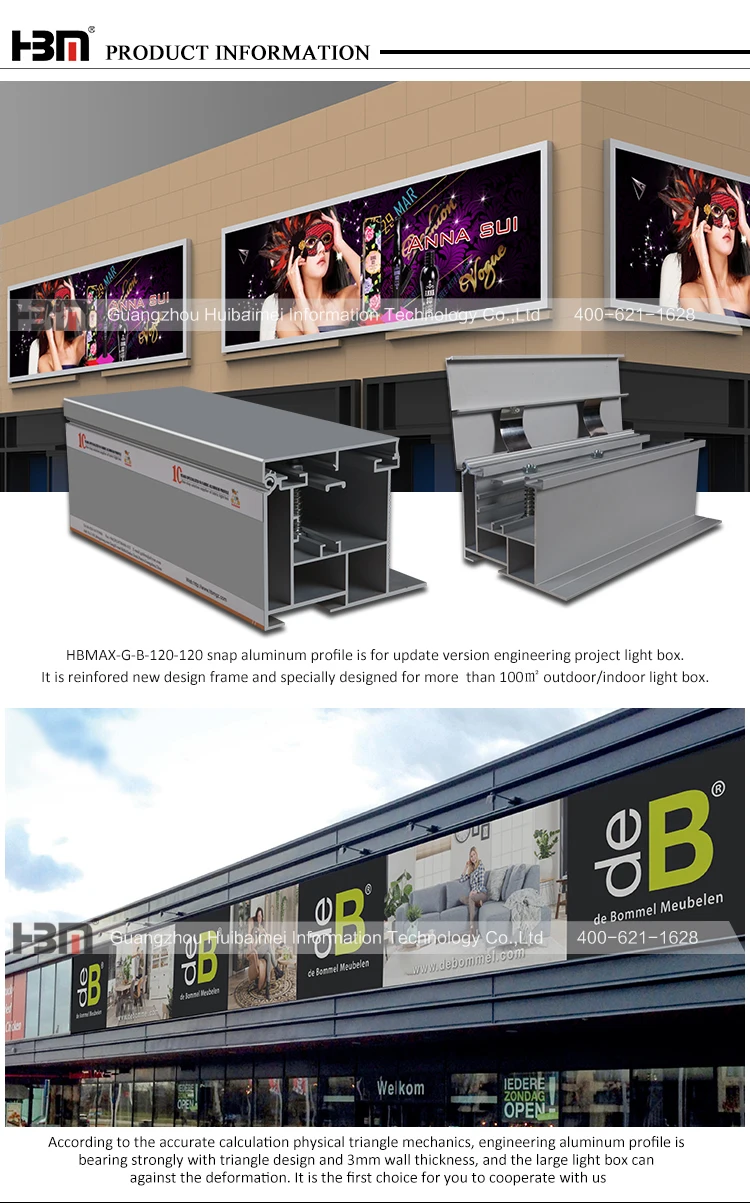 Large Size Snap Frame Billboards Outdoor Advertising For High Building ...