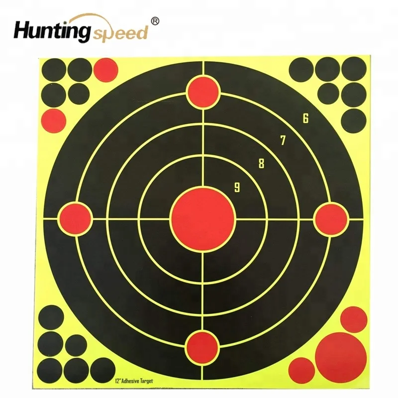 12 Inch X 12 Inch Self Adhesive Splatter & Reactive Shooting Targets ...
