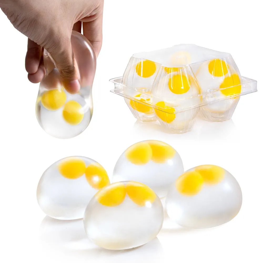 Novelty Flashing Chicken Light Up Squishy Sensory Ball Puffer Chicks ...