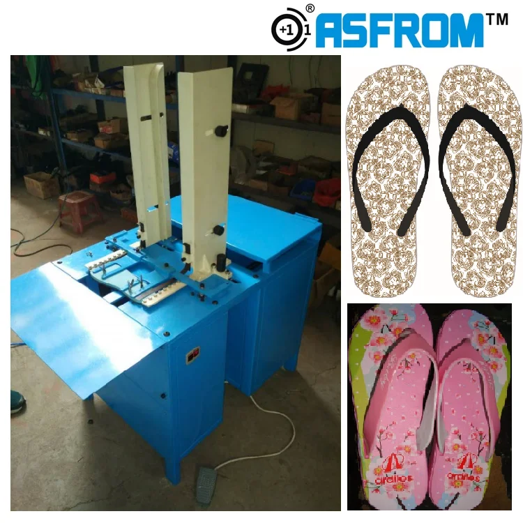Semi-automatic Pneumatic Flip Flop Strap Attaching Machine Sandal Shoes ...
