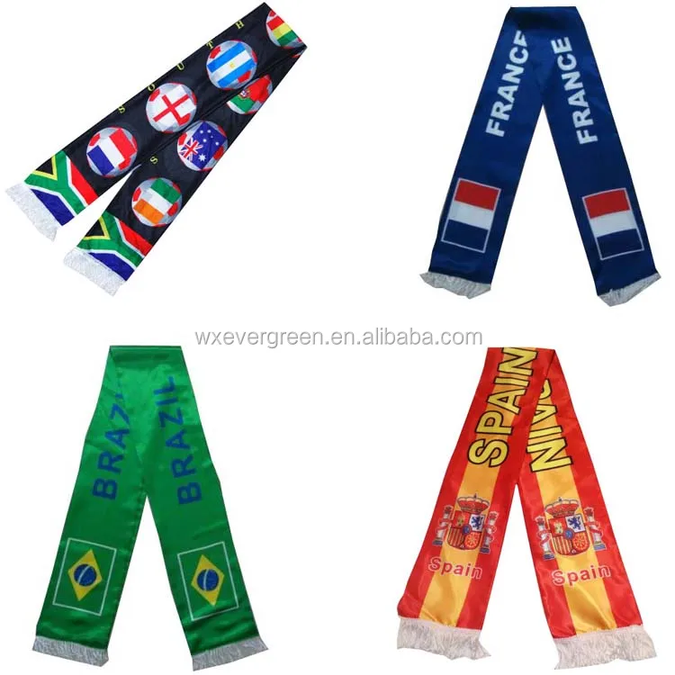 World Cup Polyester Printing Woven Football Fan Scarf Albanian Scarf ...