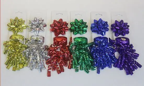Wholesale 3inch Metallic Gift Star Bow - Buy Fancy Pp 3 Inch Star ...