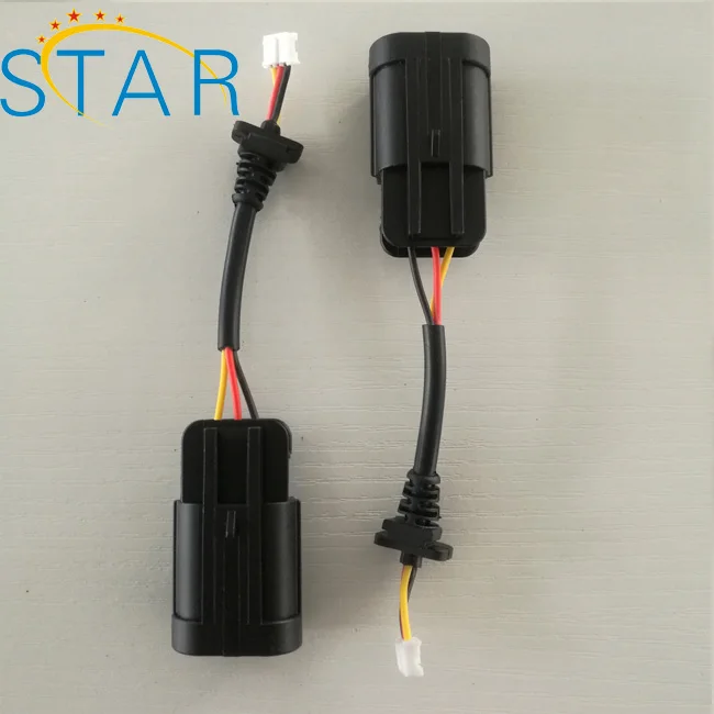 Automobile 3 Pin Waterproof Male Fuel Injector Wire Harness Connector ...