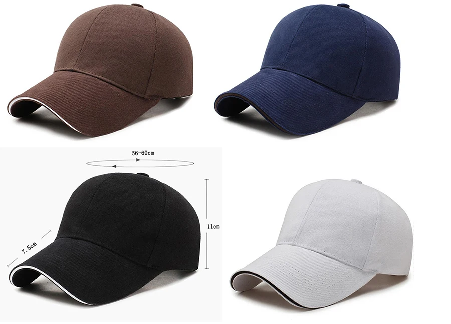 Heavy Brushed Cotton Twill Custom Sandwich Baseball Cap Without Logo ...