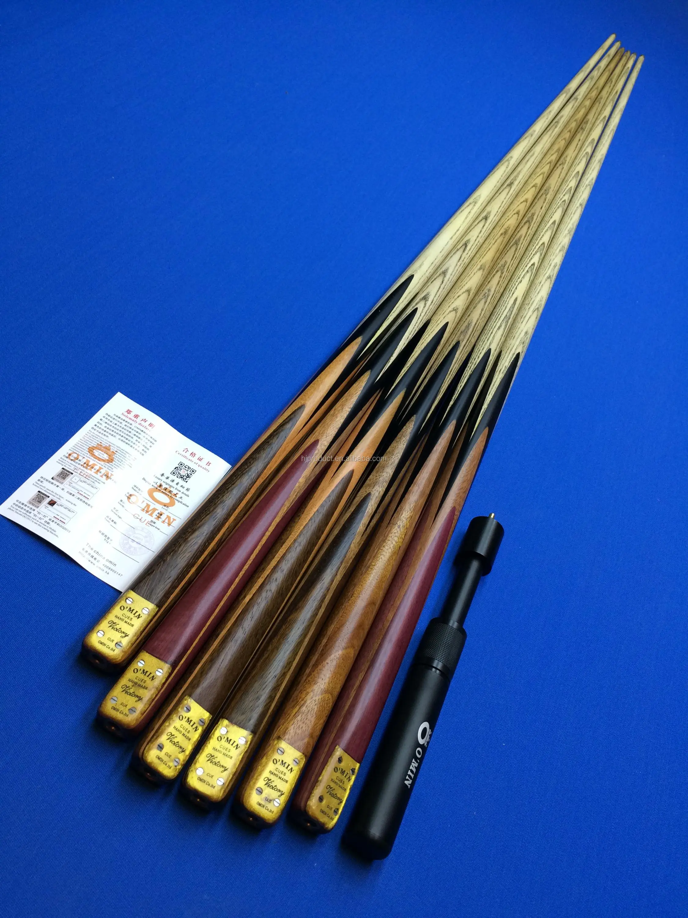 Popular Style 1 Piece Handmade Ash Wood Billiard Cues Snooker Cue With ...
