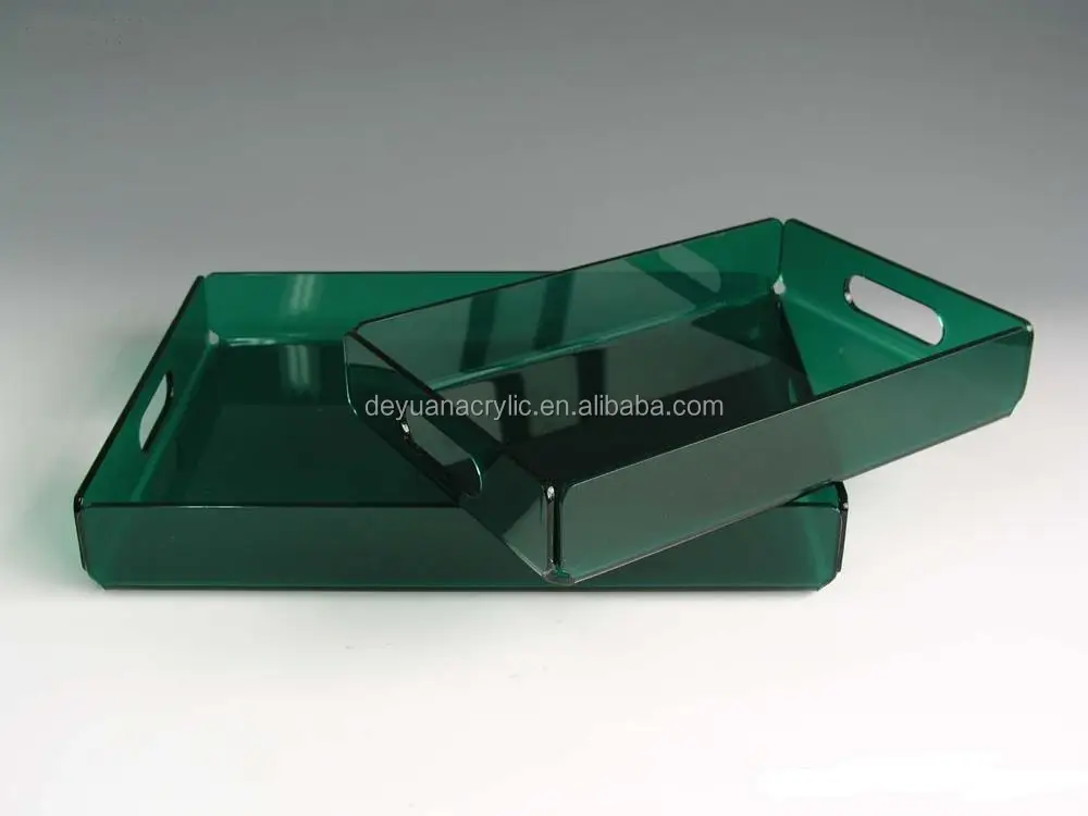 Acrylic Serving Tray With Handles/clear Acrylic Tray - Buy Acrylic ...