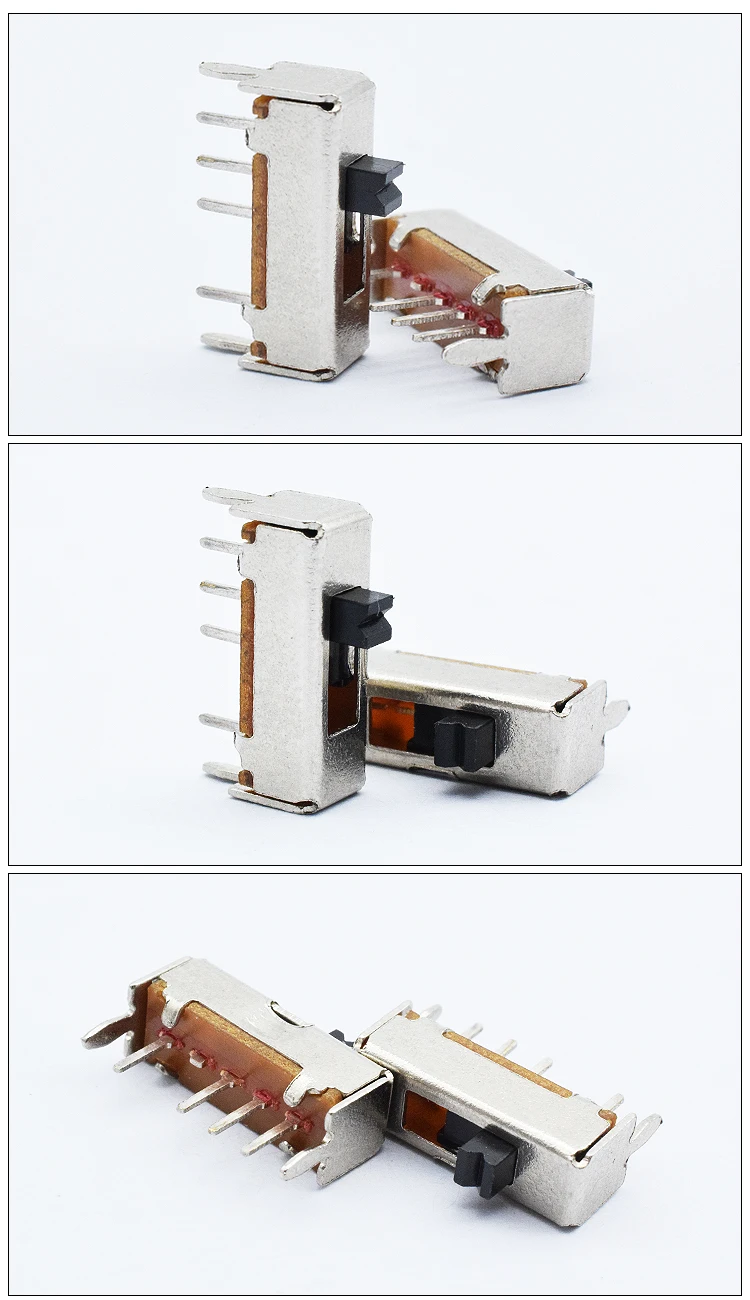SPDT DIP Switch - 6 Pin Slide Switch with Selectable Height