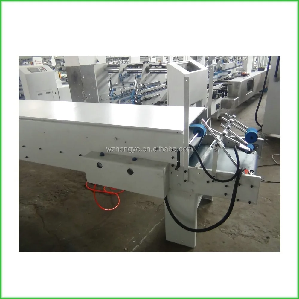 Zh-1000bft Automatic Cardboard Crash Lock Bottom Box Folding Gluing ...