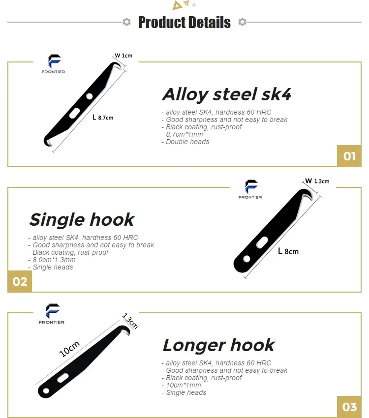 Retractable Hook Fixed Blade Knives For Cutting Yarn Film - Buy Hook ...