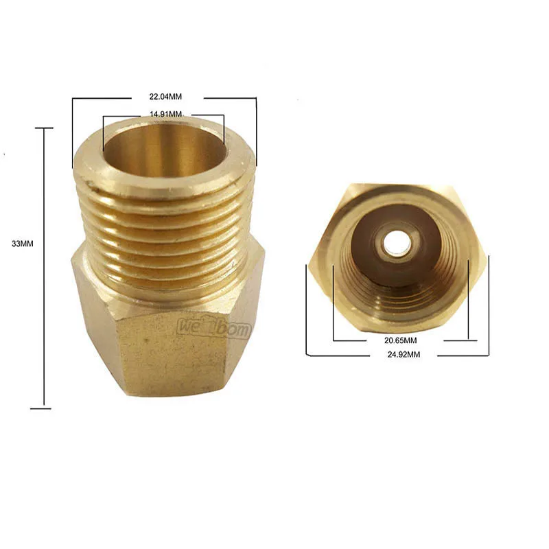 Co2 Tank Adapter Converter - Standard Co2 Tank No Pin To Regulator ...