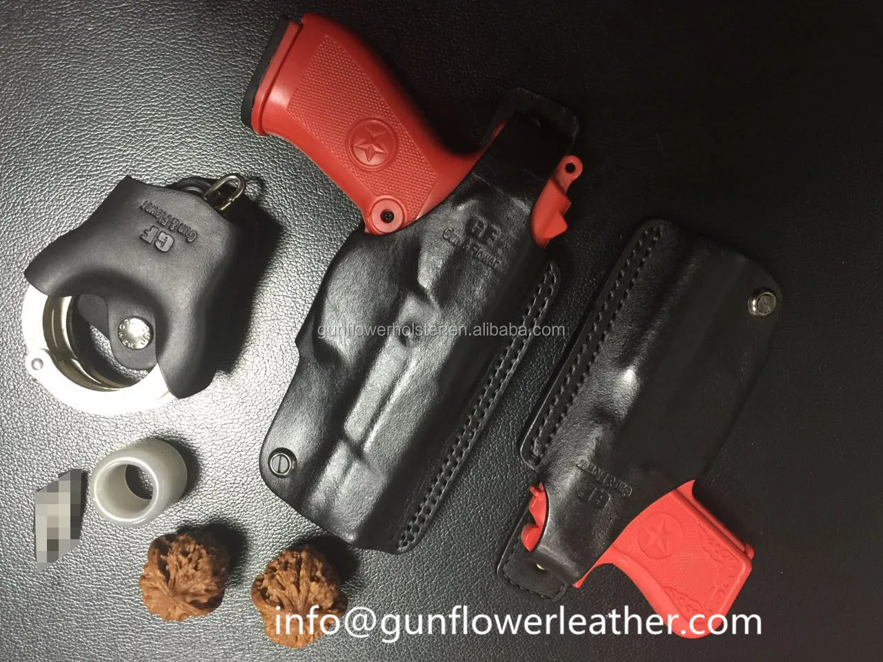 Quick Draw Leather Military Police Duty Handcuff Case /pouches For ...