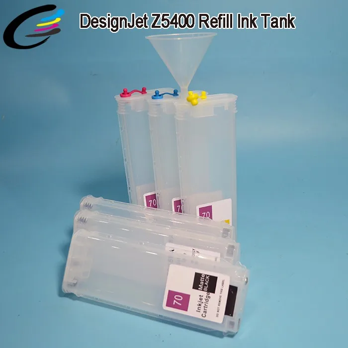 Hot Sale # 70 Bulk Ink Tank For Hp Designjet Z5400 Printer Cartridges ...