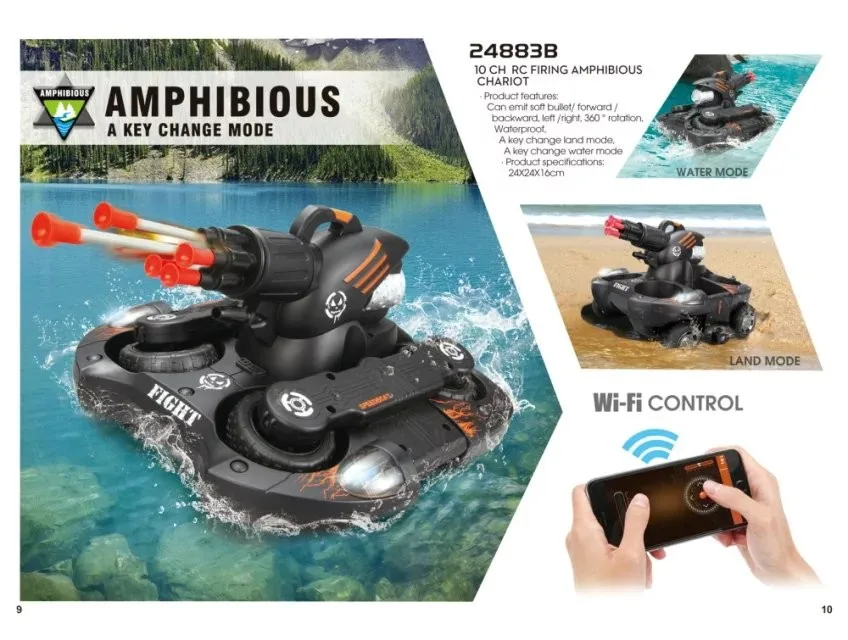 Rc Toy Vehicle 6 Wheels Military Rc Car With Water Shooting - Buy Rc ...