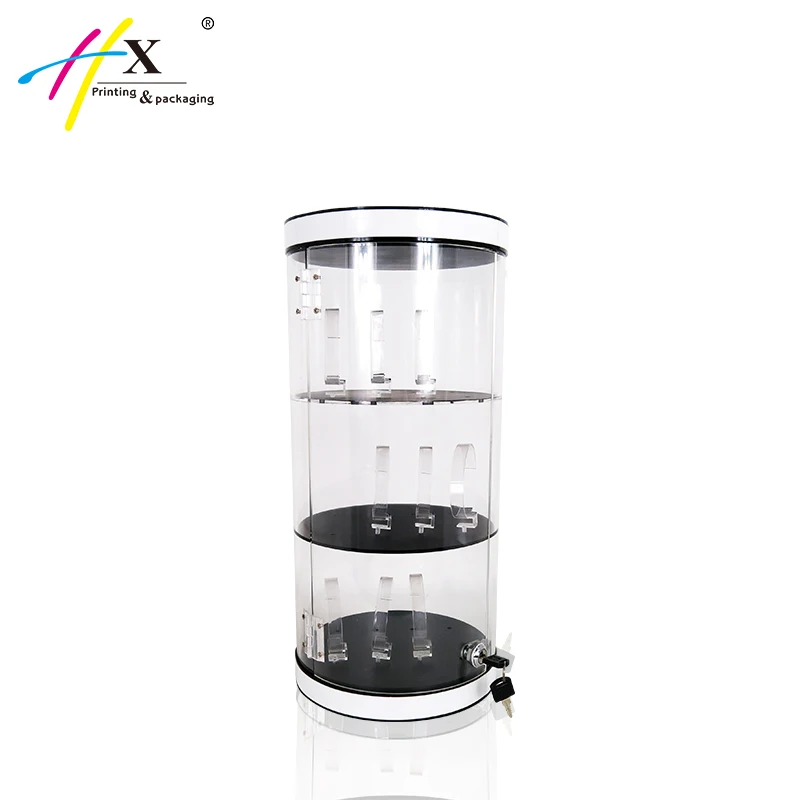 Acrylic Rotating Watch Display Case With Key Lock - Buy Acrylic ...