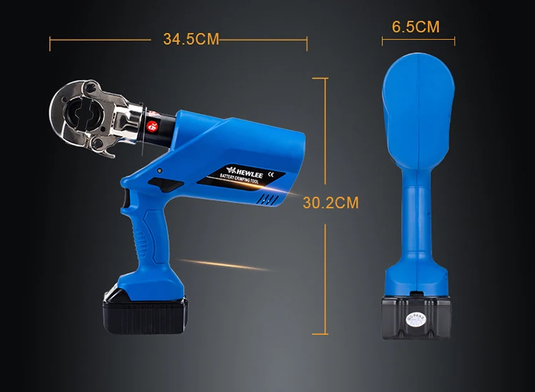 Hewlee Factory Hl-300 10-300sqmm Electric Battery Powered Hydraulic ...