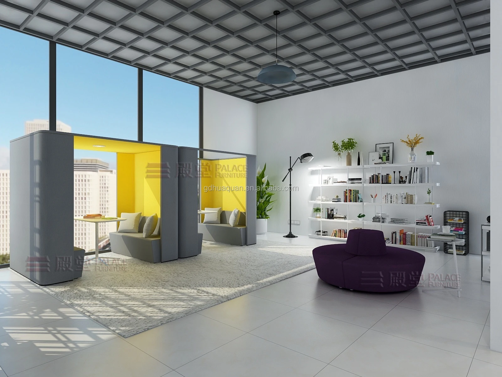 Morden High Back Booth Privacy Sofa Seating for Offices