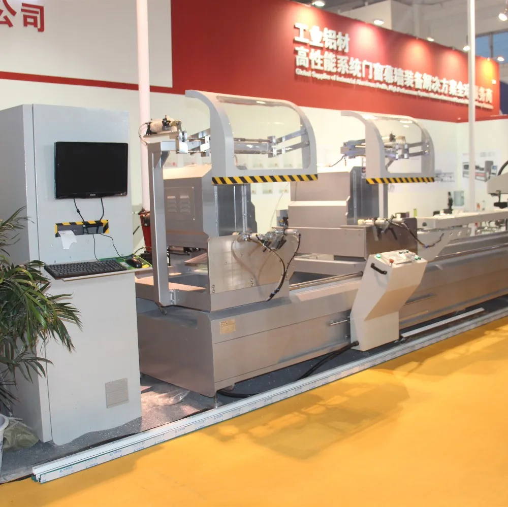 Aluminum Door And Window Frame Cutting Machine Any Angle With Double ...