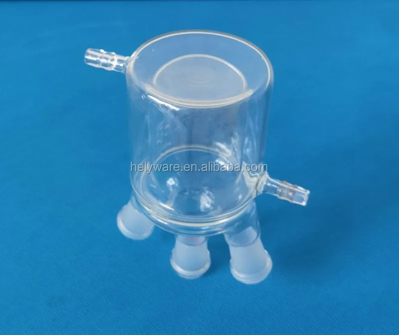 50ml To 5000ml Lab Use Flat Bottom Double-walled Glass Tempering ...