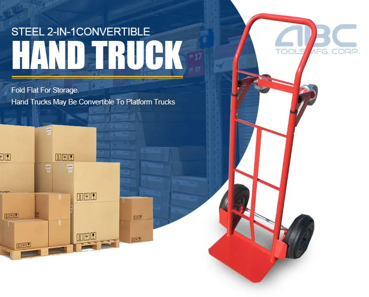 Durable Four Wheel Steel Material Hand Pull Trolley HT1842