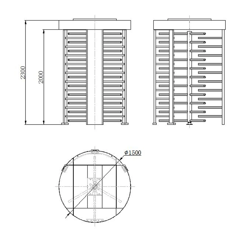 Smart Revolving Turnstile with Access Control System