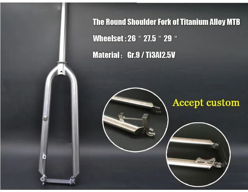 Titanium Bicycle Front Fork For Mtb Mountain Bike Road Bike - Buy ...