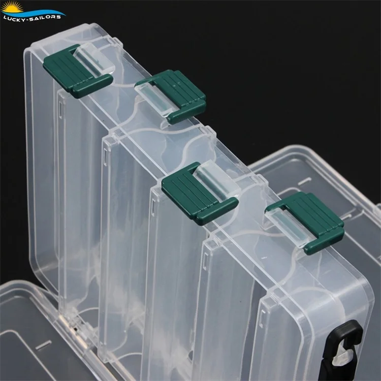 Fishing Bait Storage Box Double-side Shrimp Lure Hooks Swivels ...