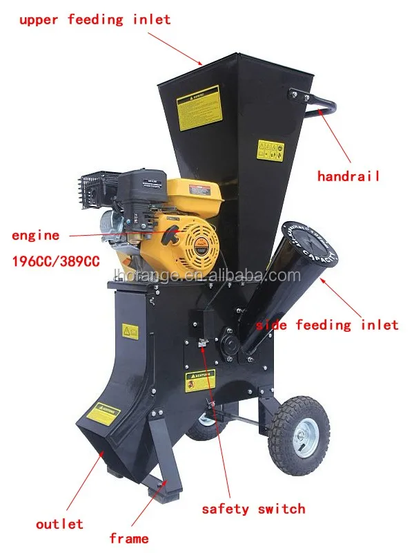 Garden Leaf Mulcher Shredder - Efficient Wood Chipping
