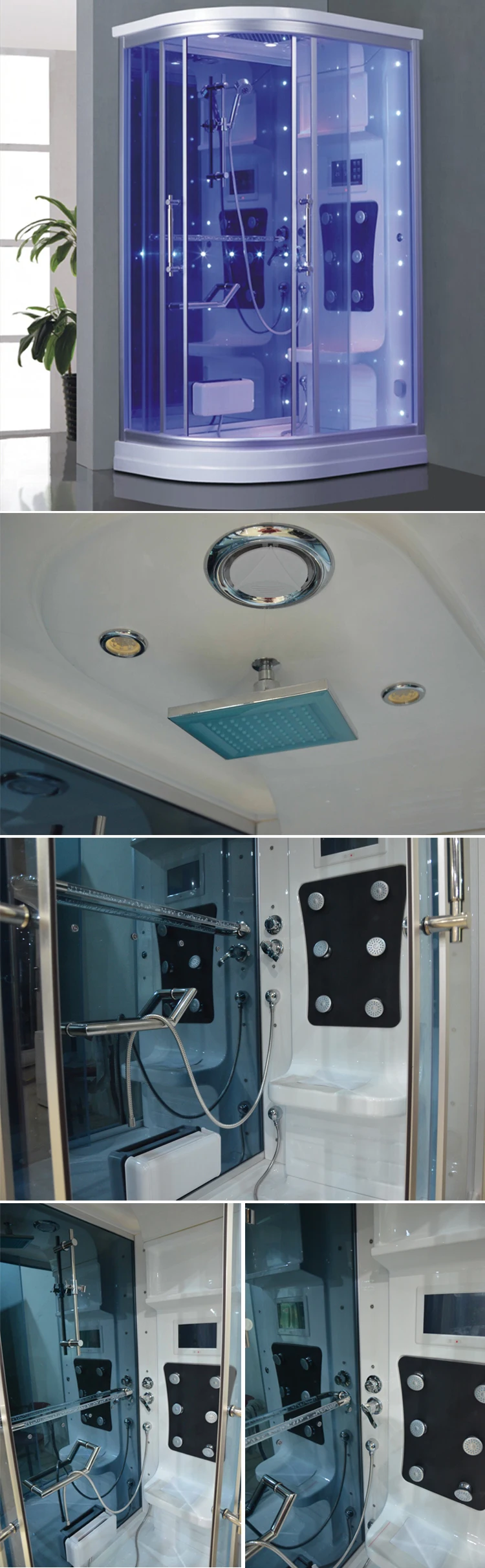 HS-SR010 Steam Room - Modern, Tempered Glass Design
