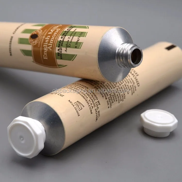 Squeezable Collapsible Aluminum Hand Cream Packaging Tubes - Buy Hand ...