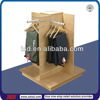 Tsd-w991 Department Store Wooden Clothes Display Stand For Shop/racks ...