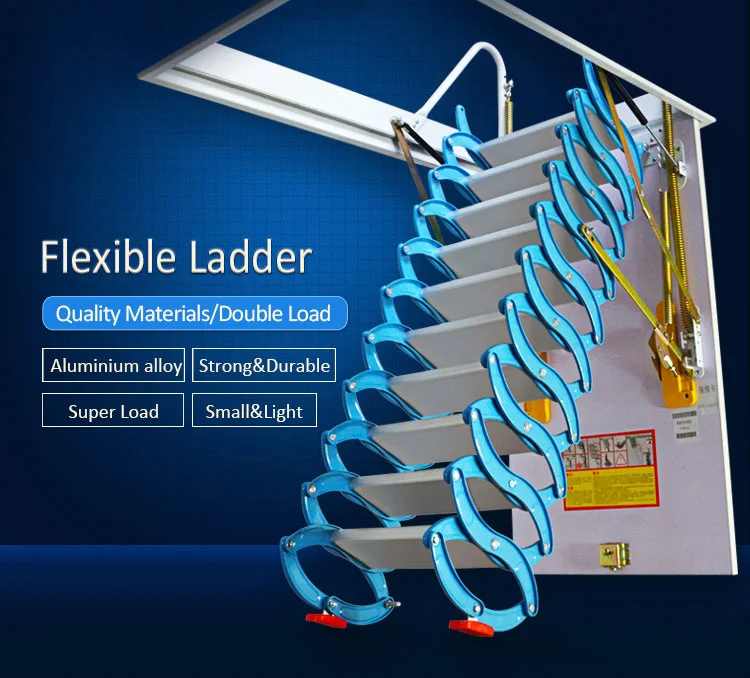 Cheap Aluminium Easy Emergency Folding Telescopic Loft Ladders - Buy ...