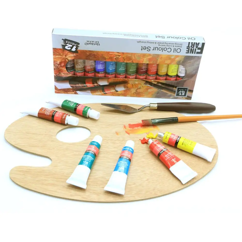 Artist 12 Colors Oil Paint Set - Premium Art Supplies