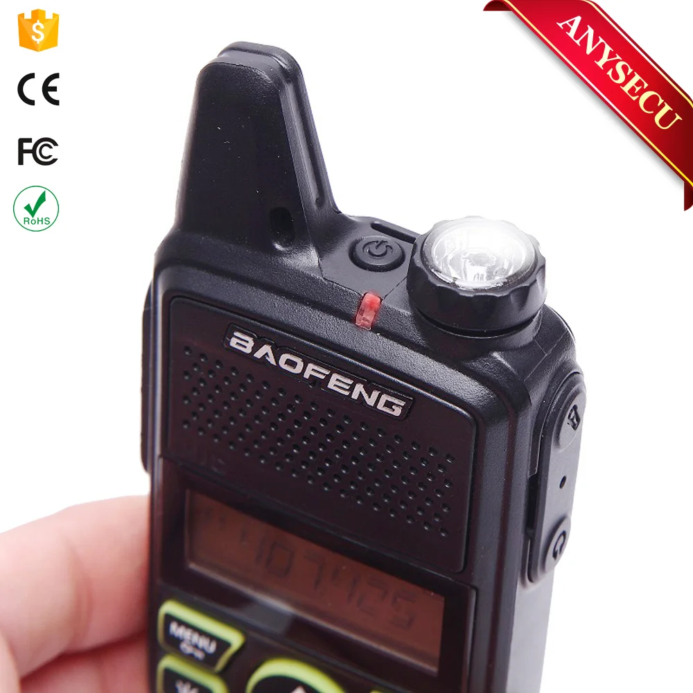 Baofeng T1 Mini Two Way Radio Bf-t1 Walkie Talkie Uhf 400-470mhz 20ch ...