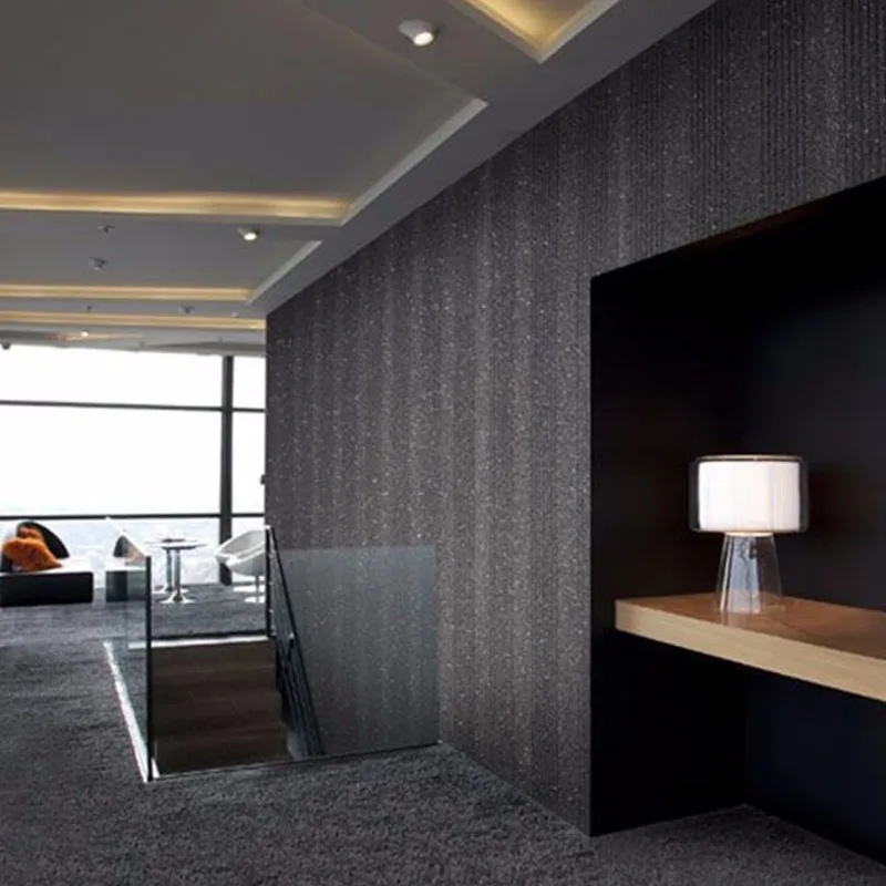 Black Mica Modern Designs Wallpaper For Office Wall Decoration - Buy ...