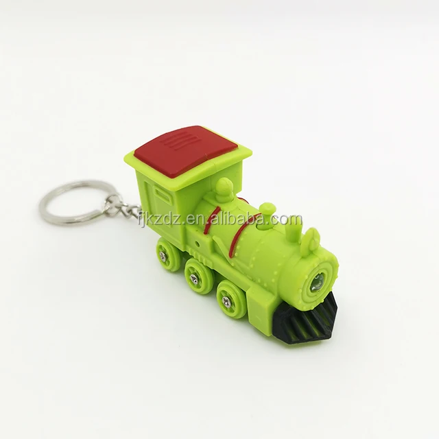 Vintage Locomotive Train Led Flashlight Keychain With Sound For ...