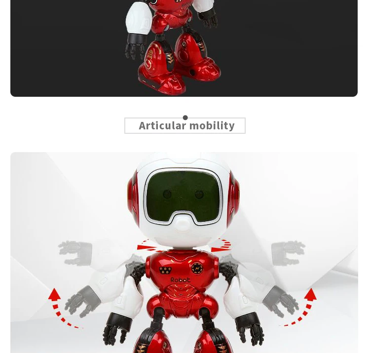 Interactive Voice Changer Talking Touch Sensing Musical Mini Robots Toy ...