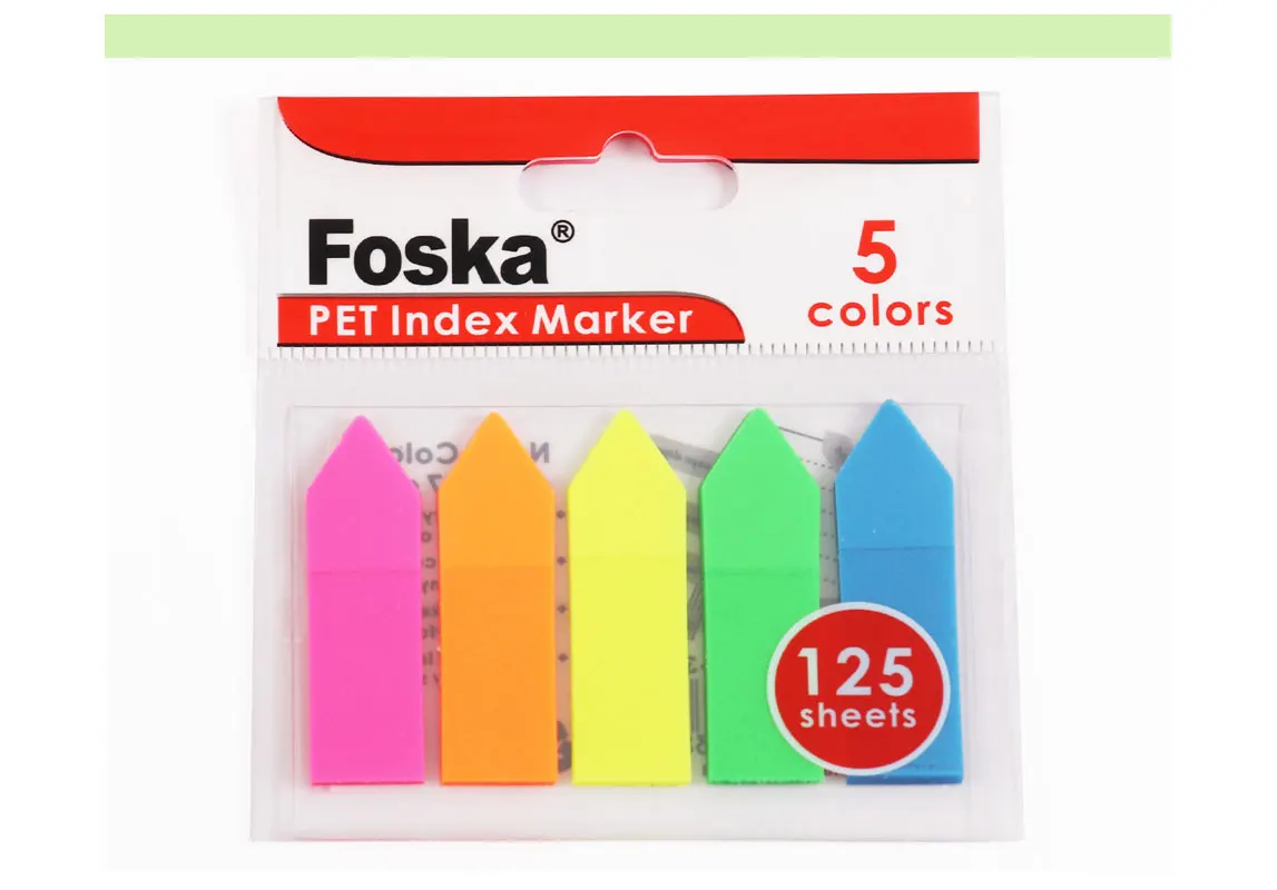 Foska Colorful Adhesive Office Pet Index Marker - Buy Index Marker,Pet ...