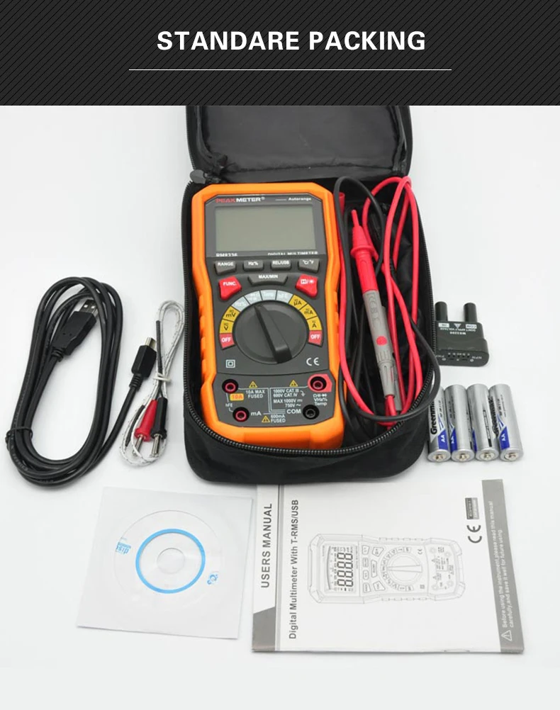 Hot Sale Usb Interface True Rms Professional 6000 Counts Multimetro ...